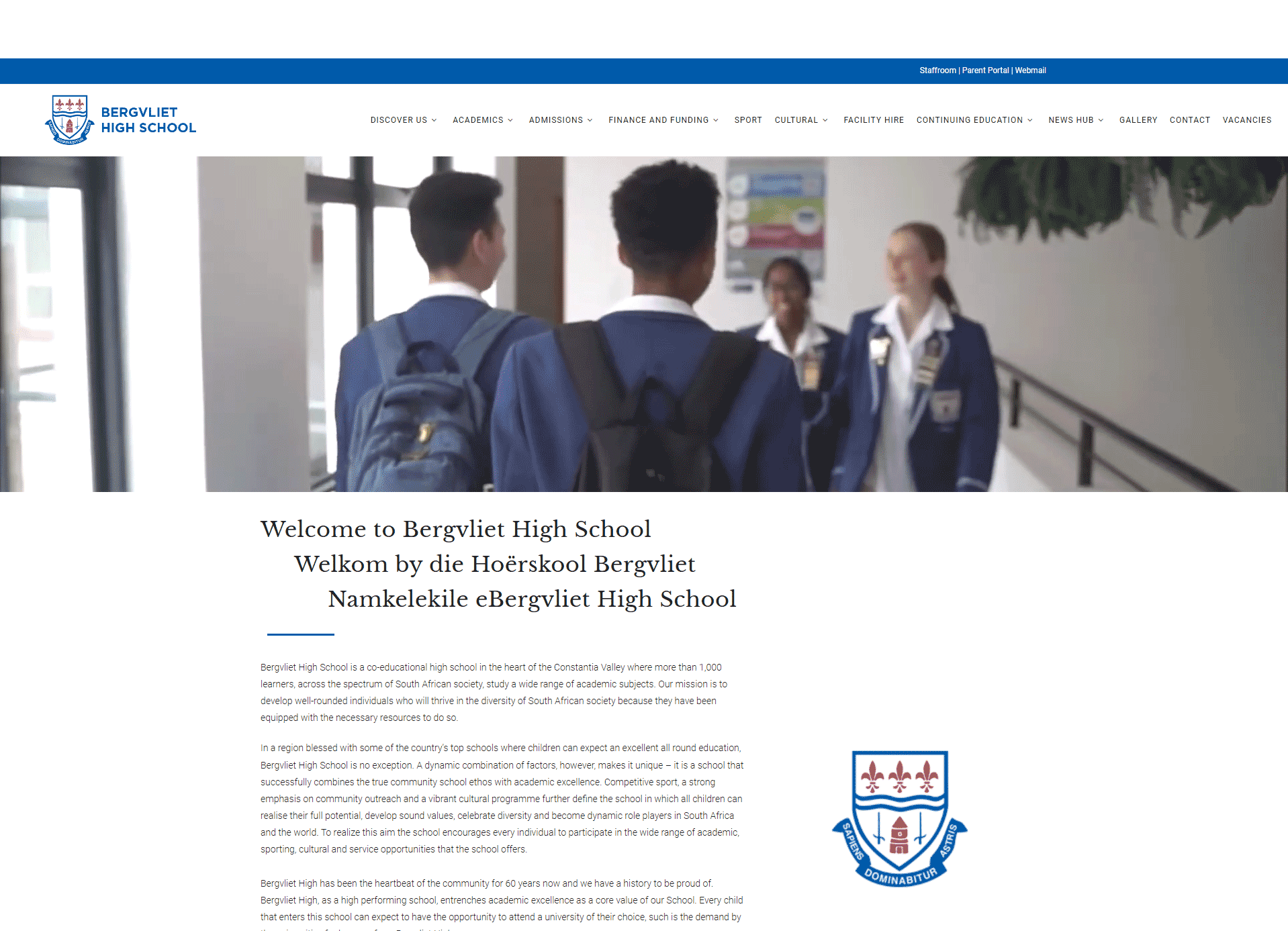 Bergvliet High School - radiantWEB