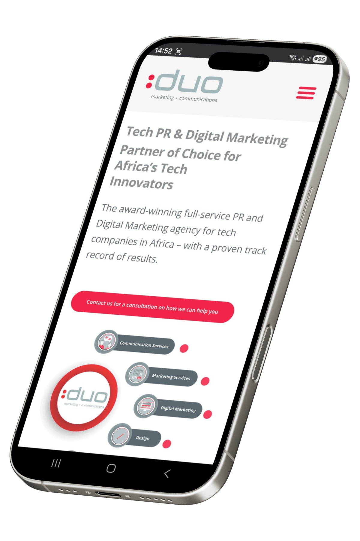 PR Agency Website Project | DUO Marketing